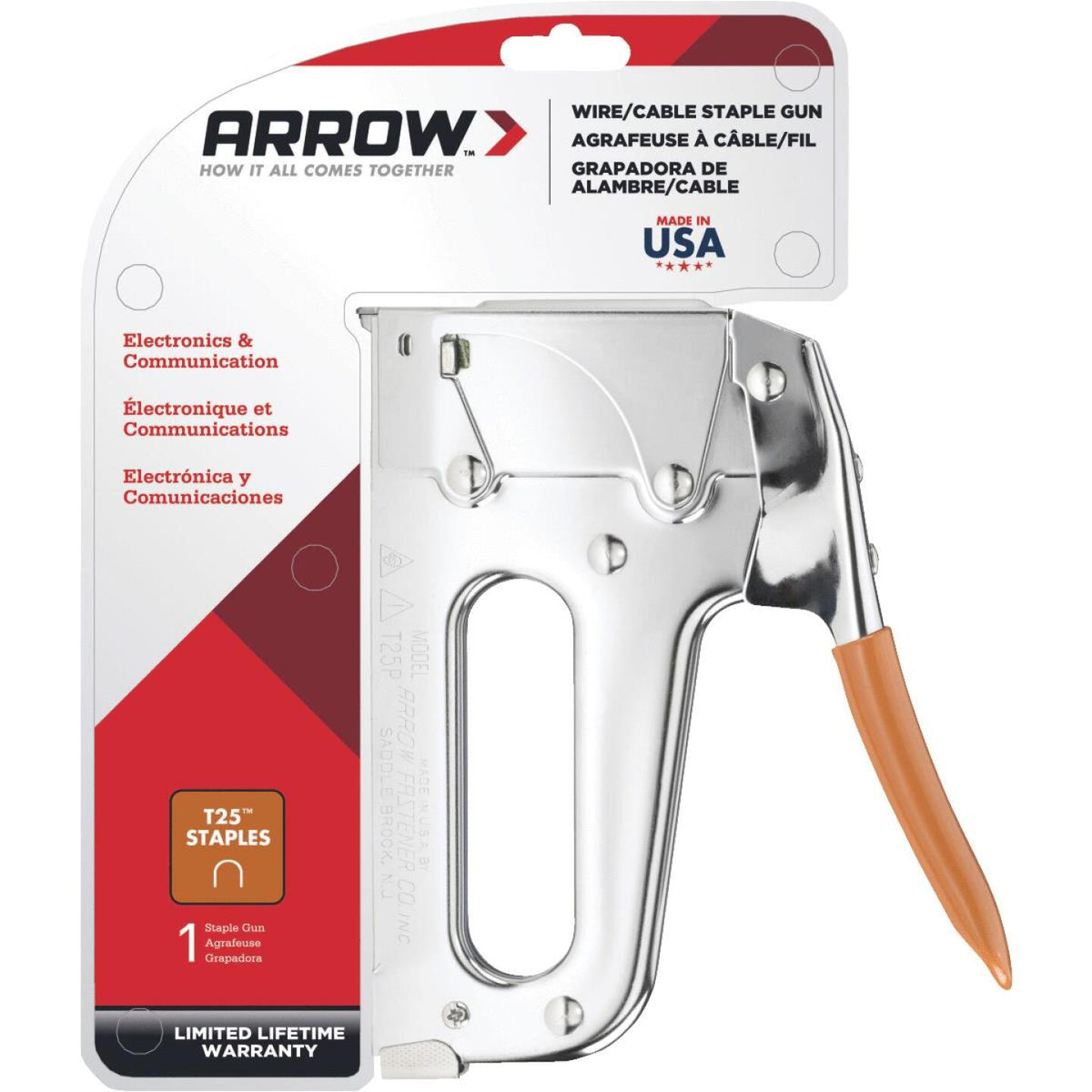 Arrow T25 Heavy-Duty Wire and Cable Staple Gun - Tavernier, FL - Pine ...