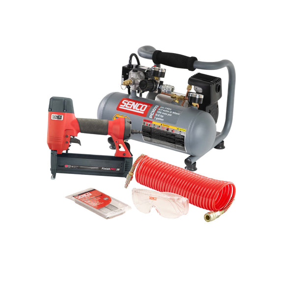 Senco 18GA 2" FinishPro®18 Brad Nailer and PC1010 Compressor Kit ...