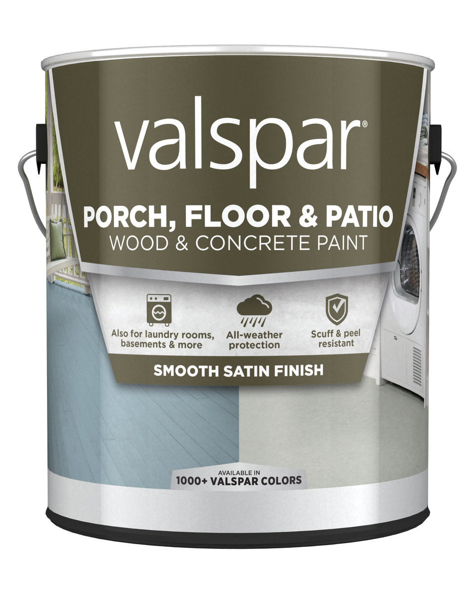 Valspar® Latex Satin Porch, Floor & Patio Paint 1 Gallon White (1 ...